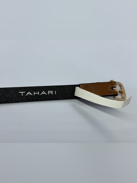 Tahari | Accessories | Tahari Twotone Brown And Black Leather Belt ...